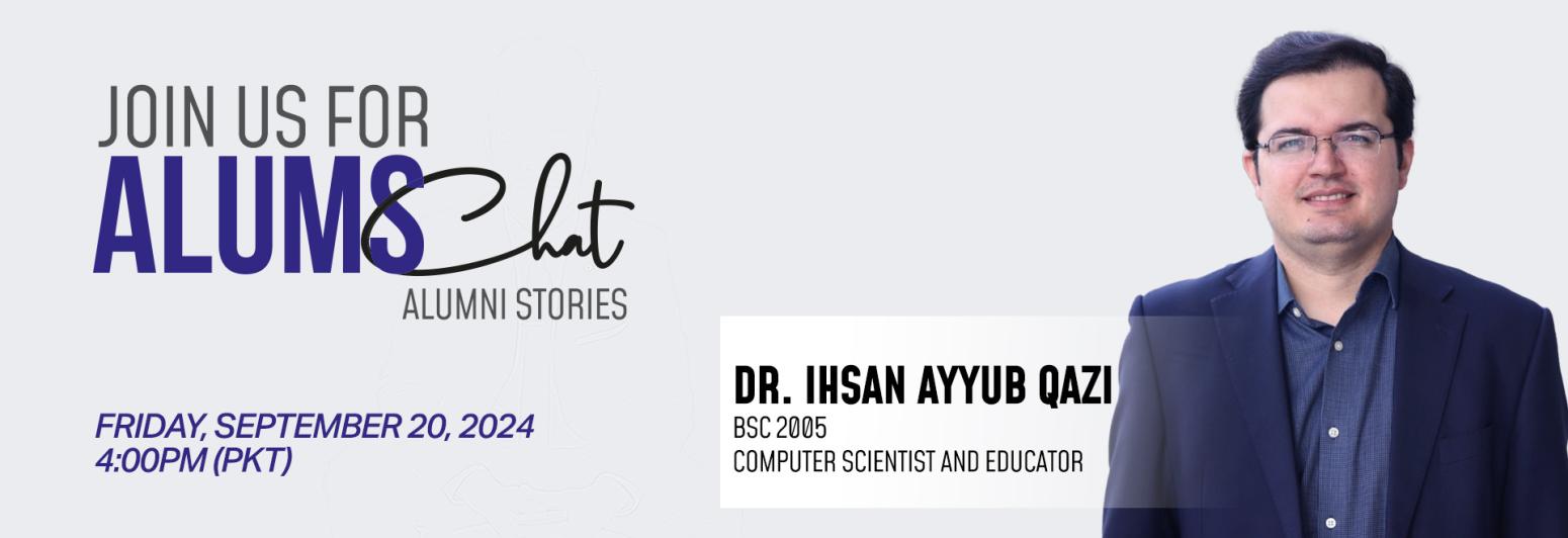 Join the 23rd session of ALUMS Chat! | LUMS Alumni